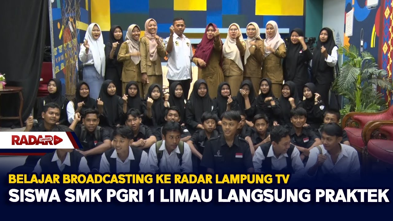 Belajar Broadcasting Ke Radar Lampung Tv, Siswa SMK PGRI 1 Limau ...